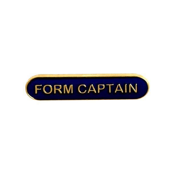 Form Captain Lapel Bar Badge Blue 40mm x 8mm