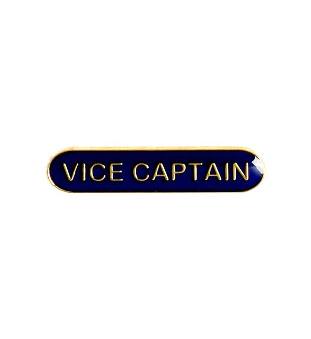 Vice Captain Lapel Bar Badge Blue 40mm x 8mm