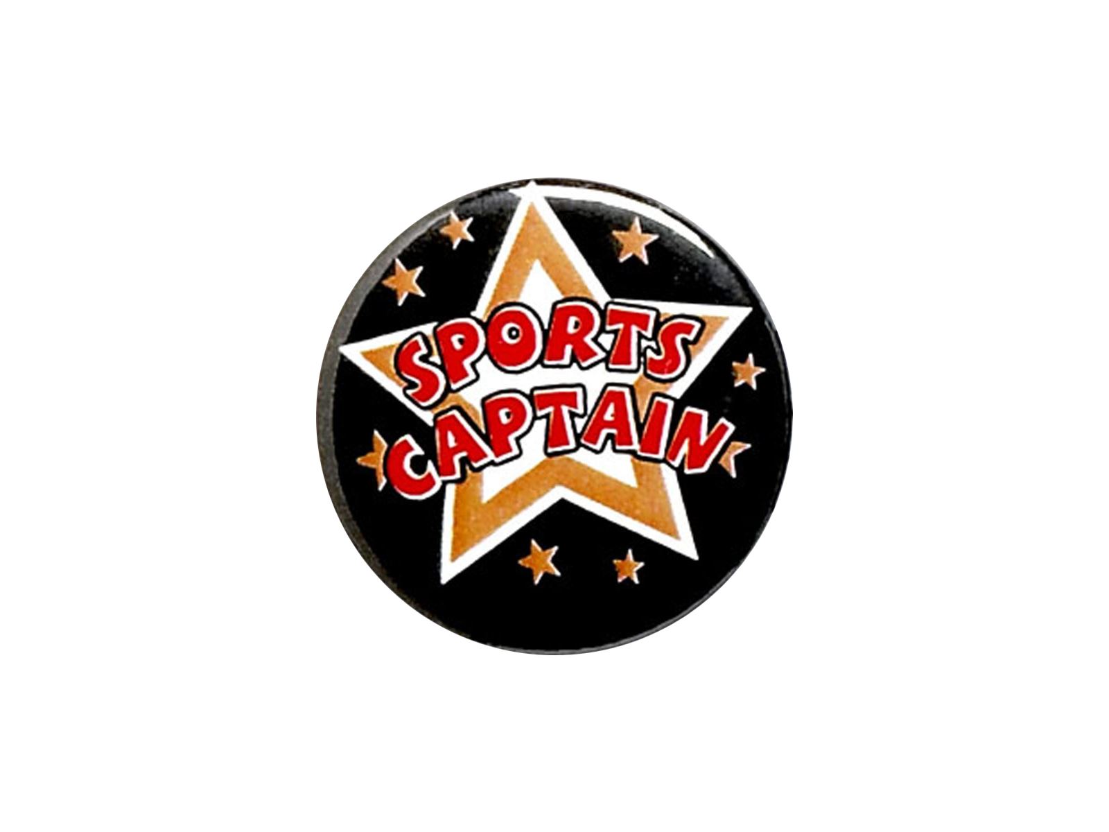 Sports Captain Pin Badge 25mm (1")