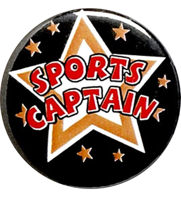 Sports Captain Pin Badge 25mm (1")