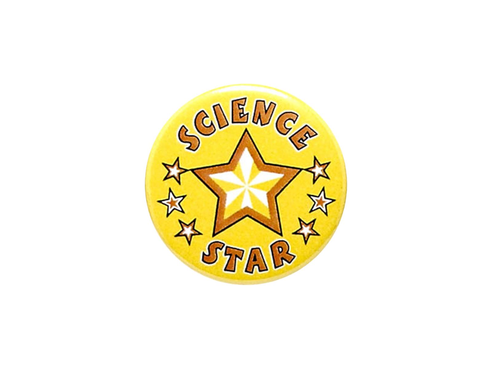 Science Star Pin Badge 25mm (1")