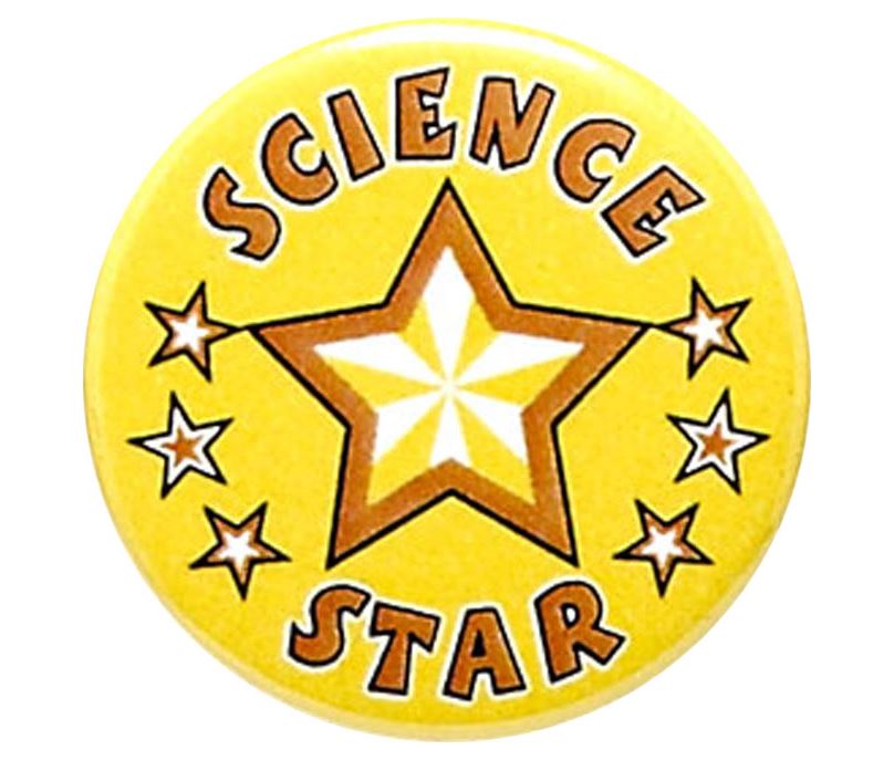 Science Star Pin Badge 25mm (1")