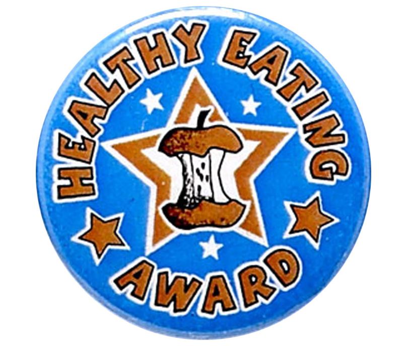 Healthy Eating Award Pin Badge 25mm (1")