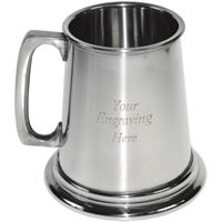 Plain 1/4pt Children's Sheffield Pewter Tankard 7.5cm (3")