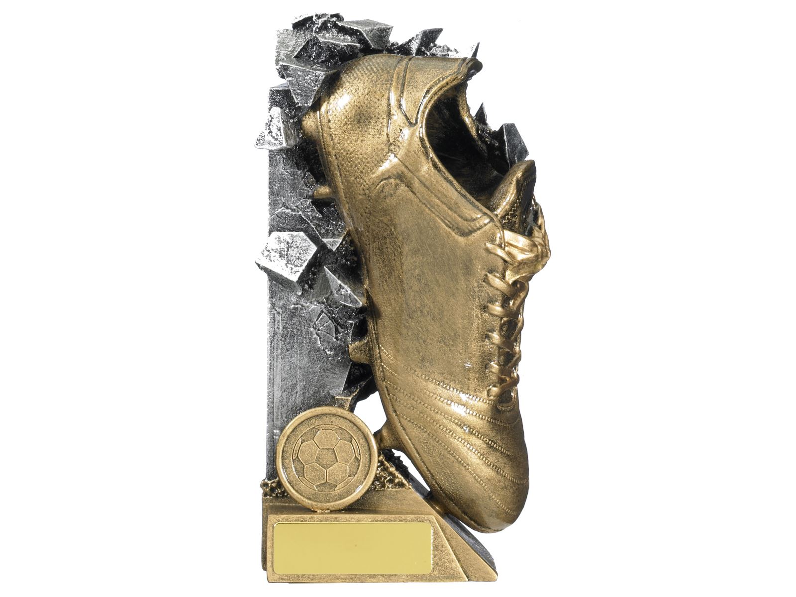 Football Boot Breakout Trophy Gold & Silver 15cm (6")