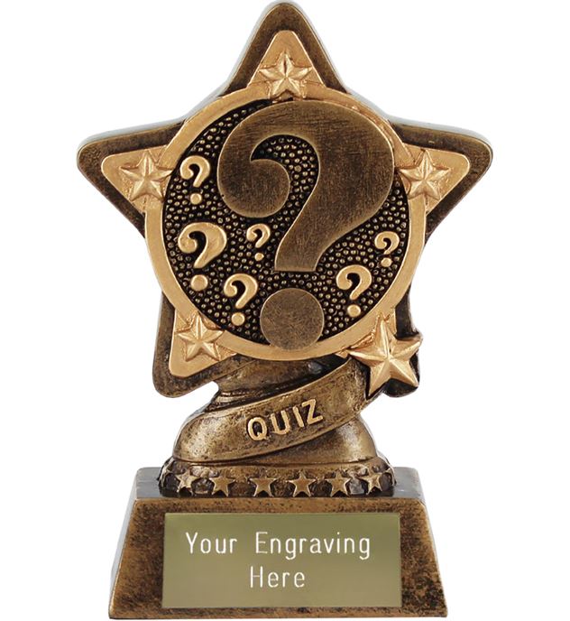 Quiz Trophy by Infinity Stars 10cm (4")