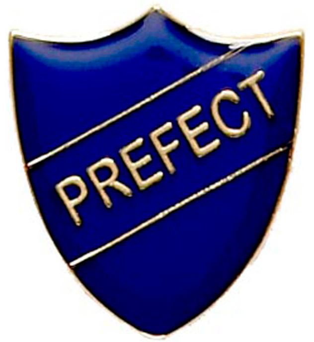 Prefect Shield Badge Blue 22mm x 25mm