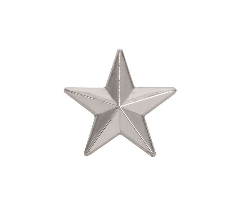 Silver Star Lapel Badge 12mm