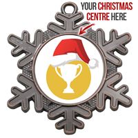 Christmas Snowflake Medal Bronze 50mm (2")