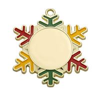 Snowflake Multi Award Medal Gold with Colours 50mm (2")