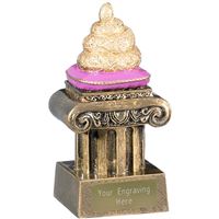 Novelty Golden Poo Trophy 12cm
