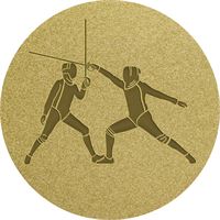 Fencing Gold Centre Disc 25mm (1")