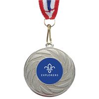 Spiral Glory Explorers Medal Silver 50mm (2.25")