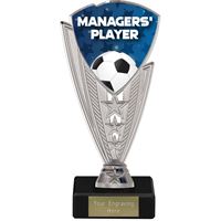 Managers Player Football Trophy Silver by Utopia 18.5cm (7.25")