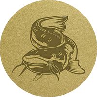 Wells Catfish Gold Centre Disc 25mm (1")