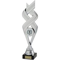 Twisted Multi Award Trophy on Marble Base Silver 27cm (10.5")