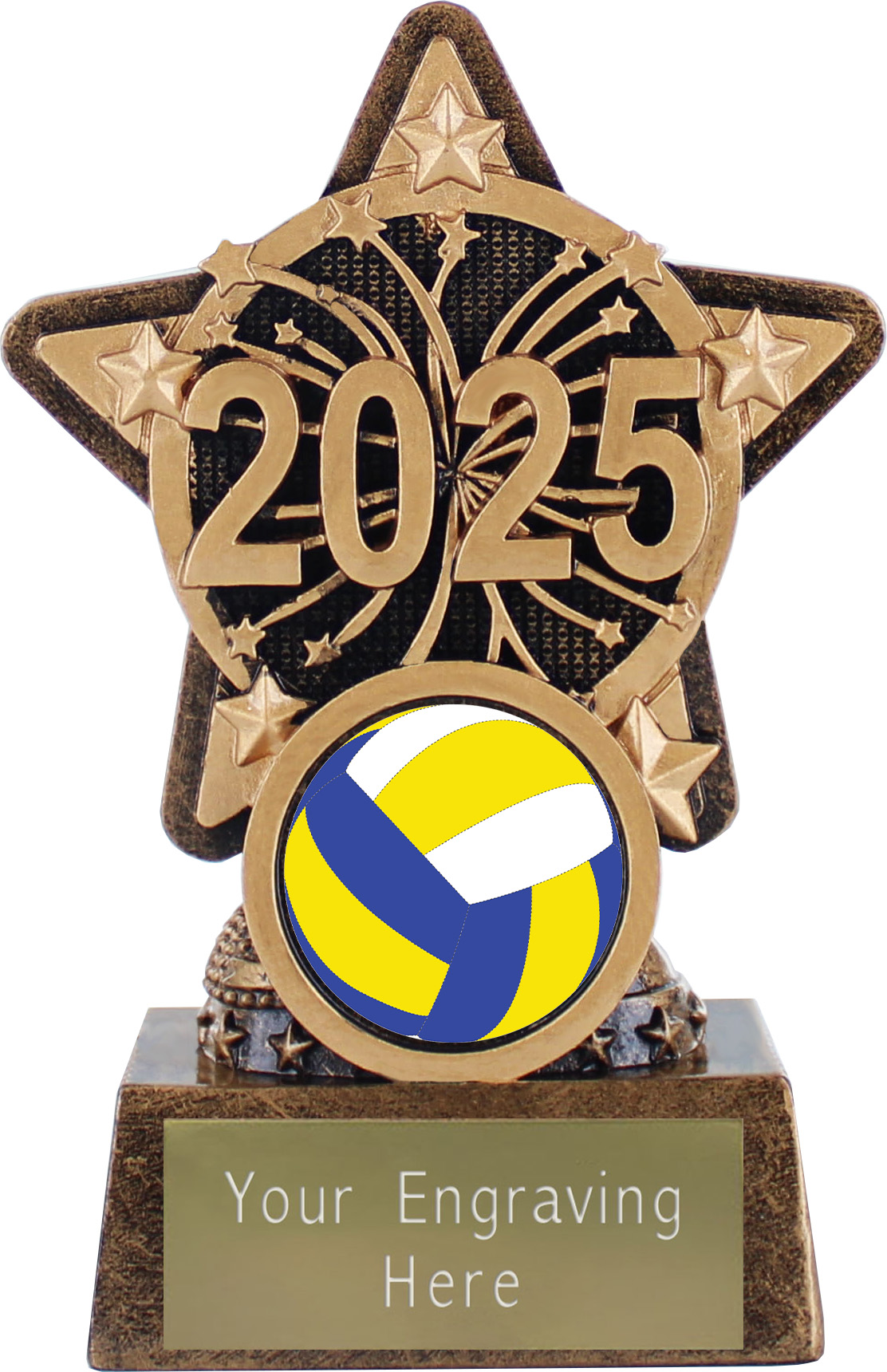 2025 Volleyball Trophy by Infinity Stars 10cm (4")