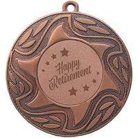 Sunburst Retirement Medal Bronze 50mm (2")