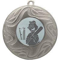 Sunburst Duck Medal Silver 50mm (2")