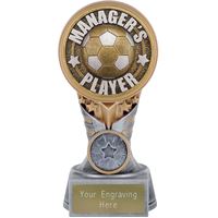 iKon Managers Player Trophy Antique Silver & Gold 15cm (6")