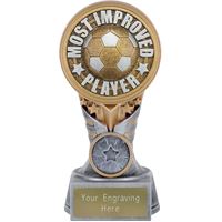 iKon Most Improved Player Trophy Antique Silver & Gold 15cm (6")