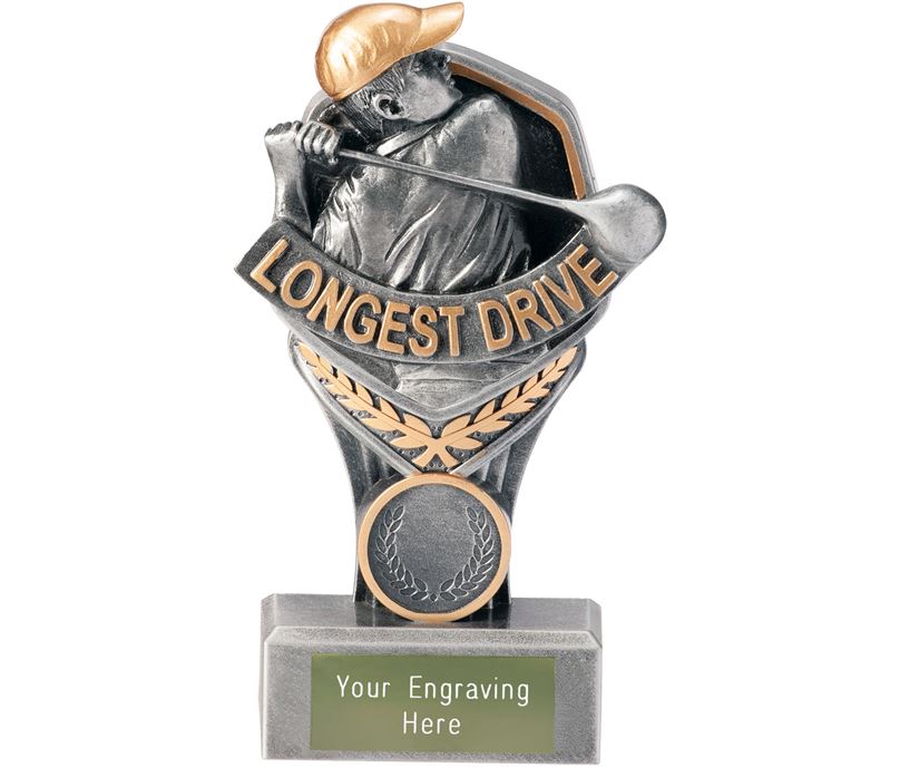 Golf Longest Drive Falcon Trophy 15cm (6")