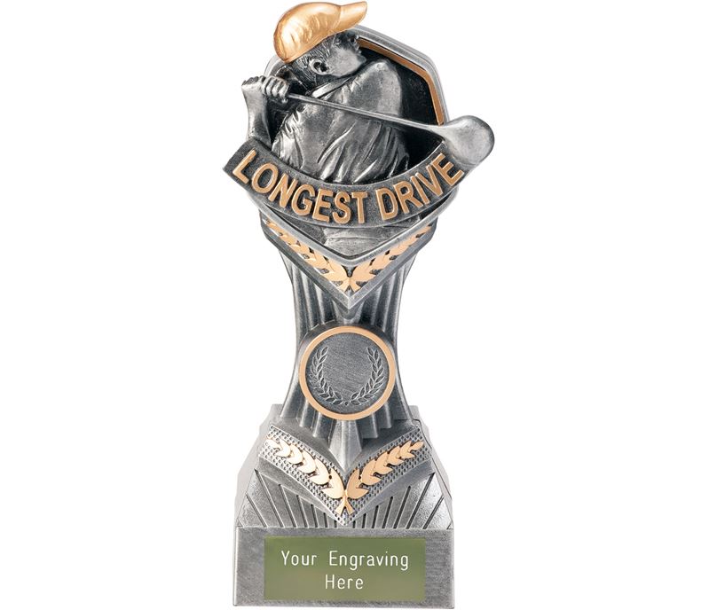 Golf Longest Drive Falcon Trophy 19cm (7.5")