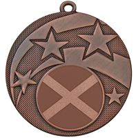 Stardust Scottish Flag Medal Bronze 50mm (2")