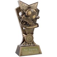 Spectre Football Trophy Antique Gold 17.5cm (6.75")