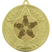 Sirius Teamwork Medal Gold 50mm (2")