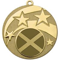 Stardust Scottish Flag Medal Gold 50mm (2")