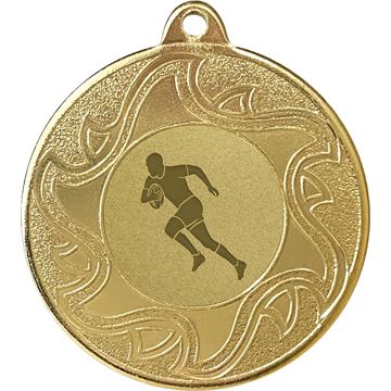 Male Rugby Player Medals | Trophy Store