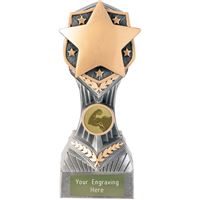 Falcon Strongman Trophy Antique Silver 19cm (7.5")