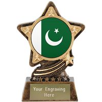 Pakistan Flag Trophy by Infinity Stars 10cm (4")