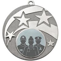 Stardust Emergency Services Medal Silver 50mm (2")