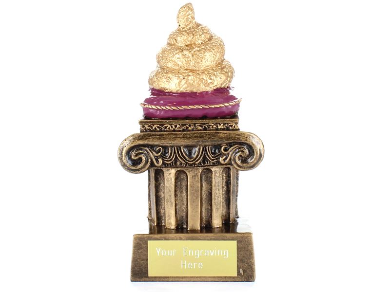 Novelty Golden Poo Trophy 12cm